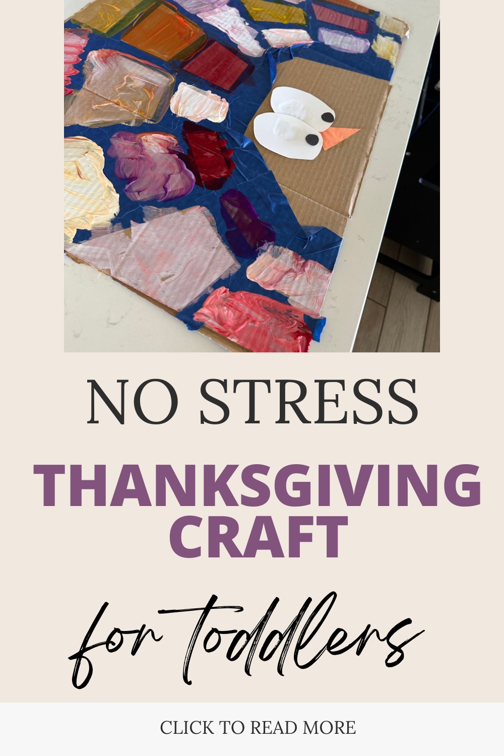 Easy Turkey Craft for Toddlers — Perfect for Fall Break or a Rainy Day ...