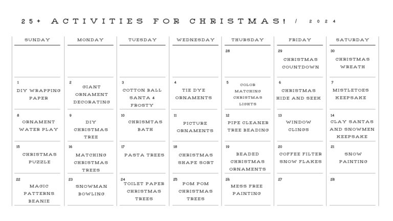 25+ Christmas Activities for Toddlers and Preschoolers - Ciara Deanne